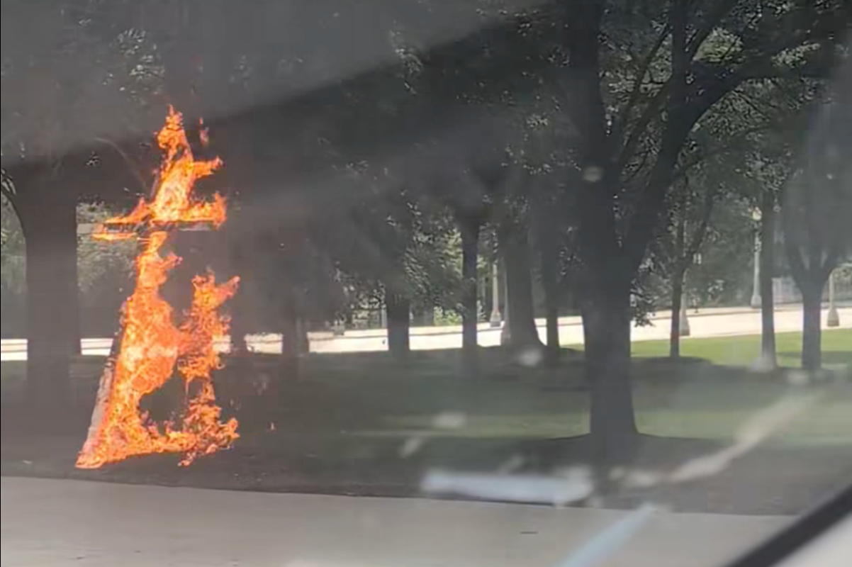 Burning Cross Discovered In Grant Park Tuesday Afternoon, Officials Say